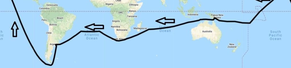 A course to sail around Earth - An attempt at circumnavigating Earth on ...